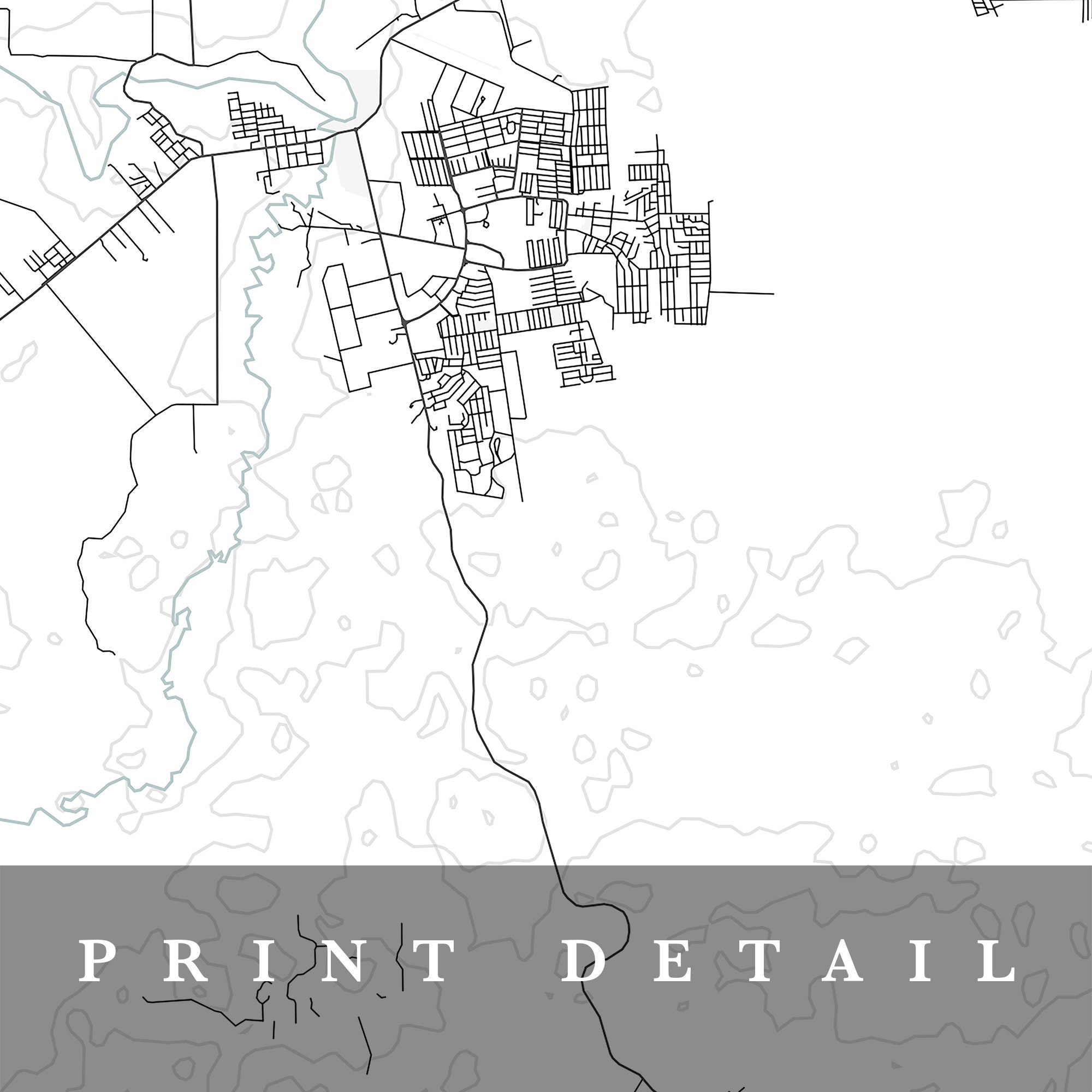 Belmopan Map Belmopan Belize City Map Home Town Map - Etsy