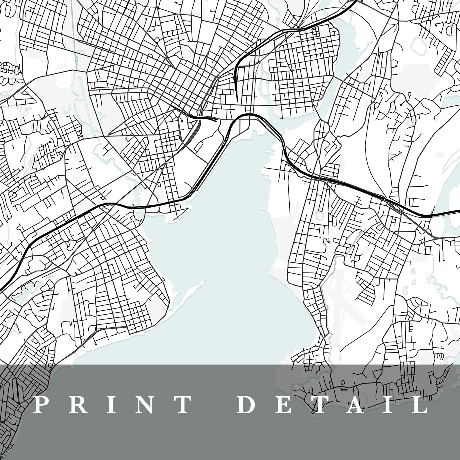 New Haven Map New Haven Connecticut City Map Home Town | Etsy