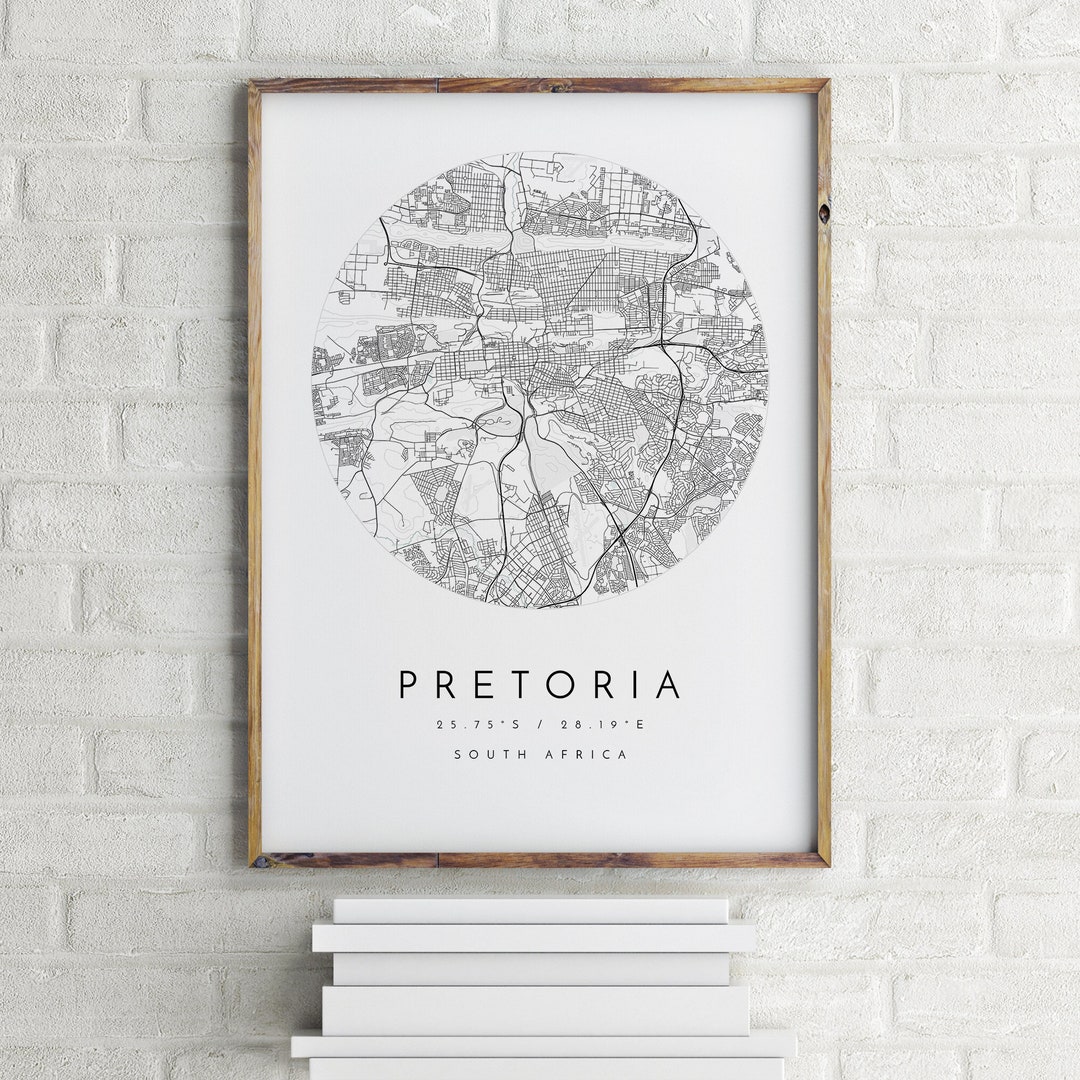 Pretoria Map, Pretoria, South Africa, City Map, Home Town Map, Pretoria ...