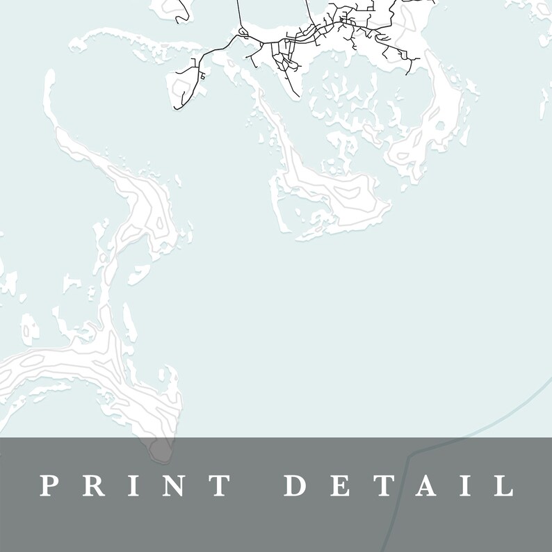 Koror Map, Koror, Palau, City Map, Home Town Map, Koror Print, Wall Art ...
