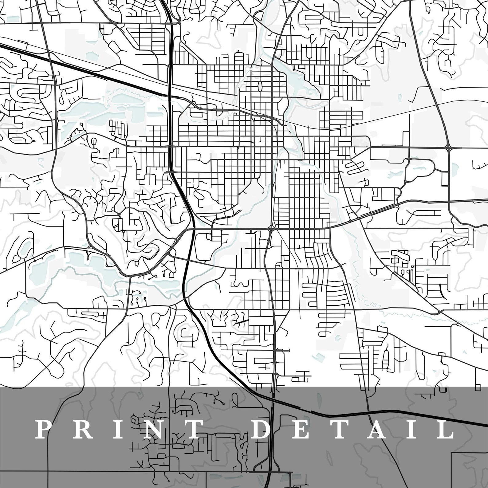 Rochester Map Rochester Minnesota City Map Home Town Map - Etsy