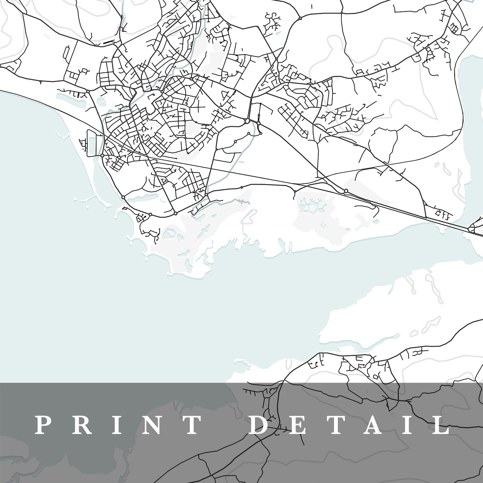 Llanelli Map Llanelli Wales City Map Home Town Map - Etsy