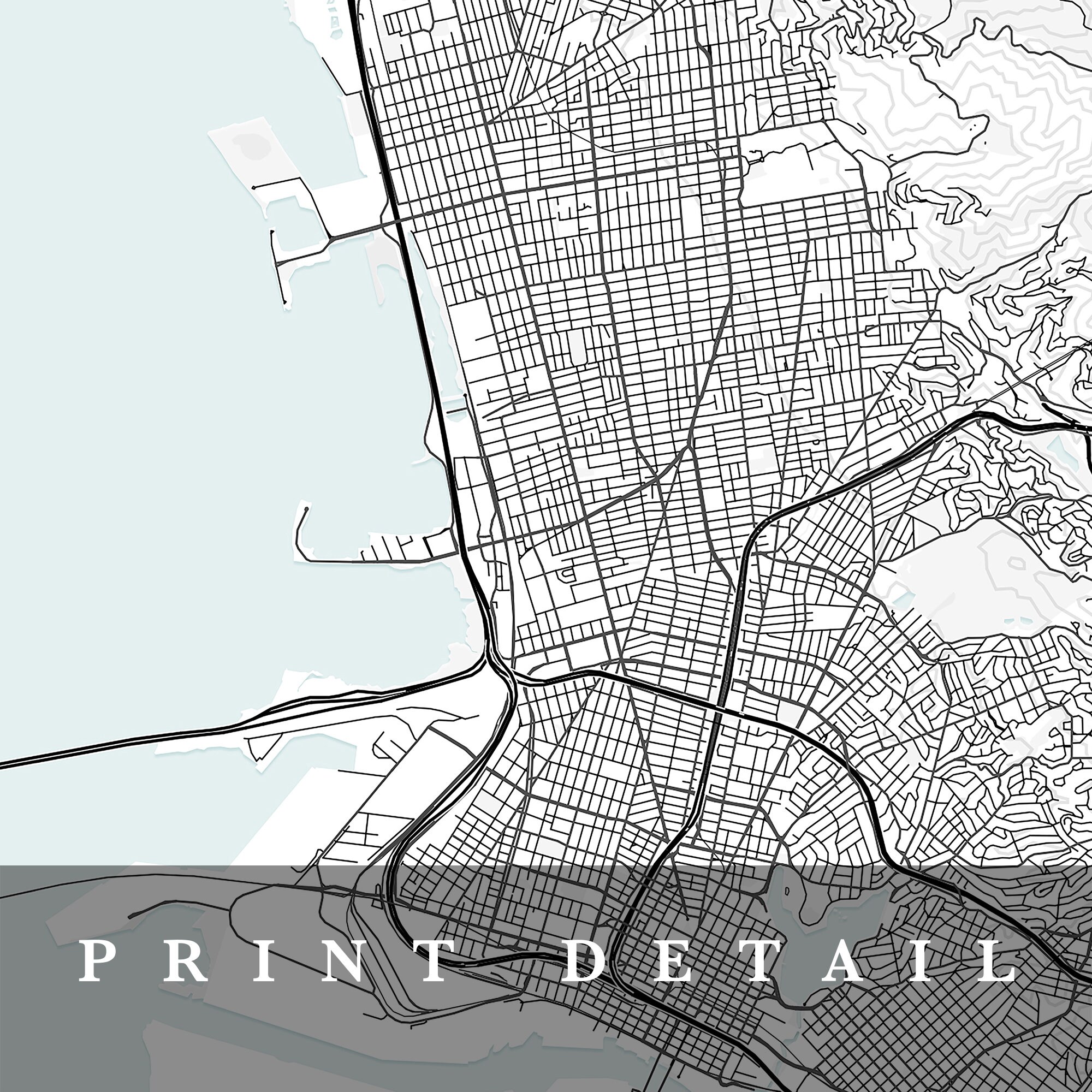 Berkeley Map Berkeley California City Map Home Town Map | Etsy