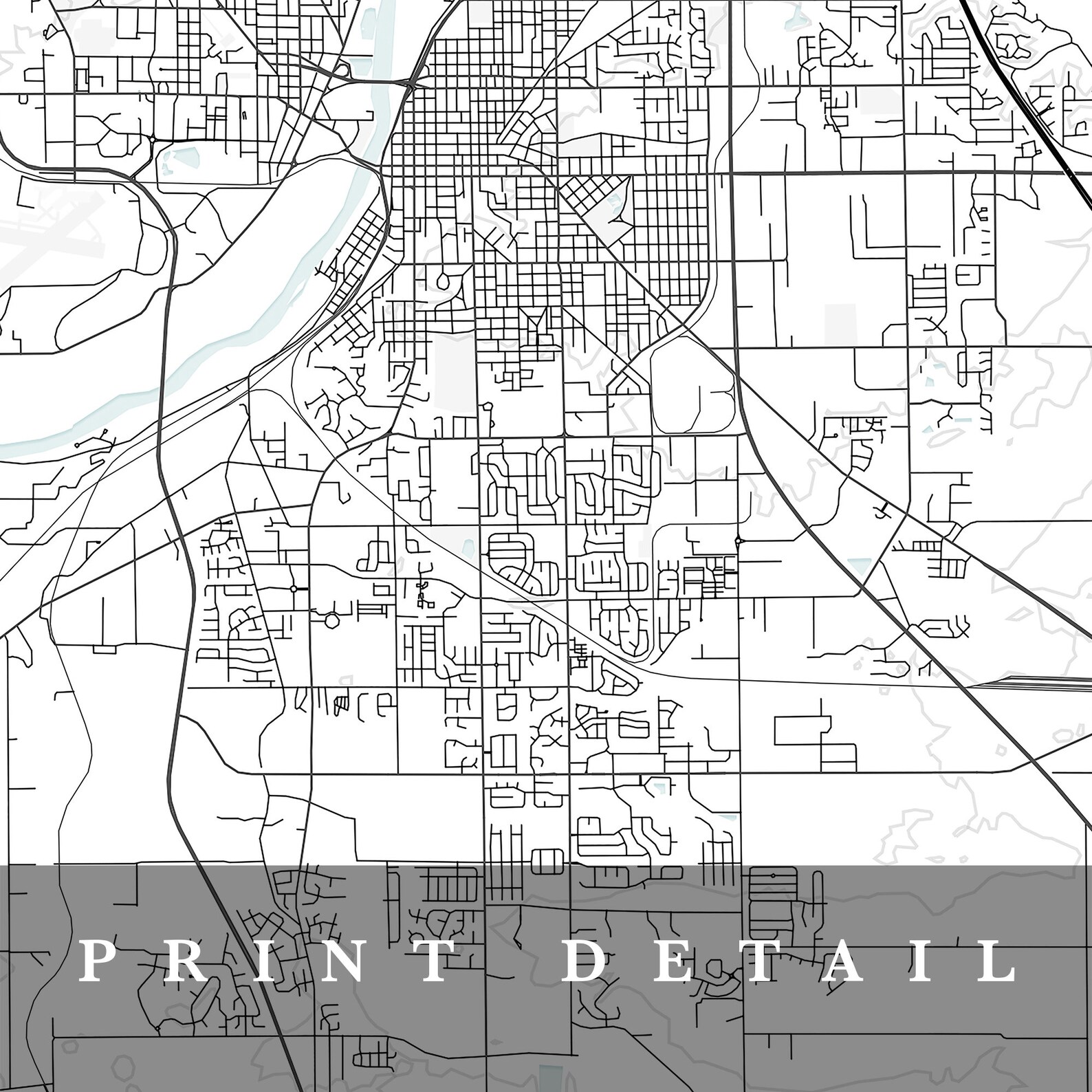 Lafayette Map Lafayette Indiana City Map Home Town Map | Etsy