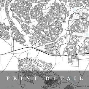 Soweto Map, Soweto, South Africa, City Map, Home Town Map, Soweto Print ...