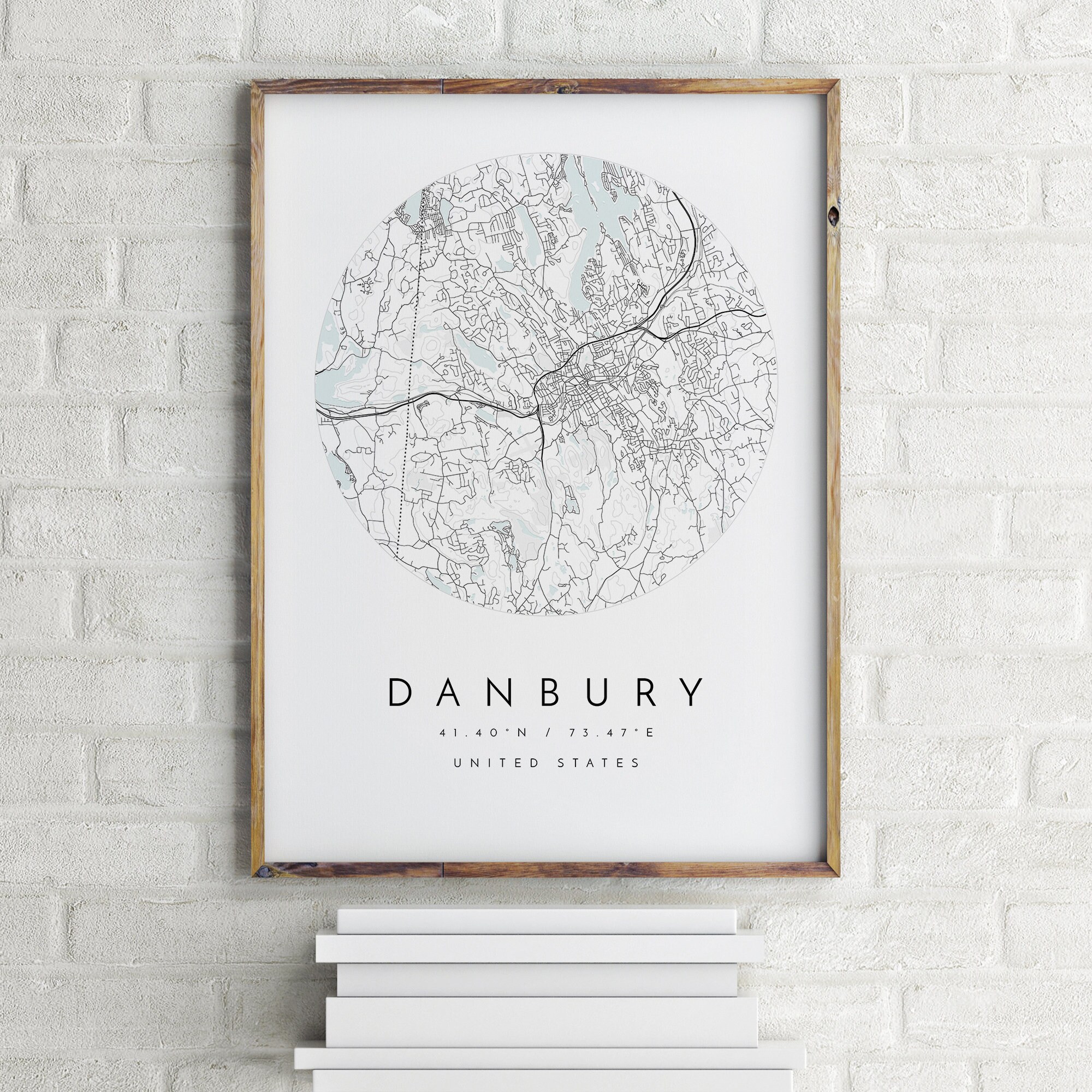 Danbury Map, Danbury, Connecticut, City Map, Home Town Map, Danbury ...
