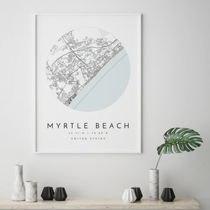 Myrtle Beach Map, Myrtle Beach, South Carolina, City Map, Home Town Map ...