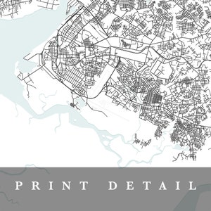 Douala Map, Douala, Cameroon, City Map, Home Town Map, Douala Print ...