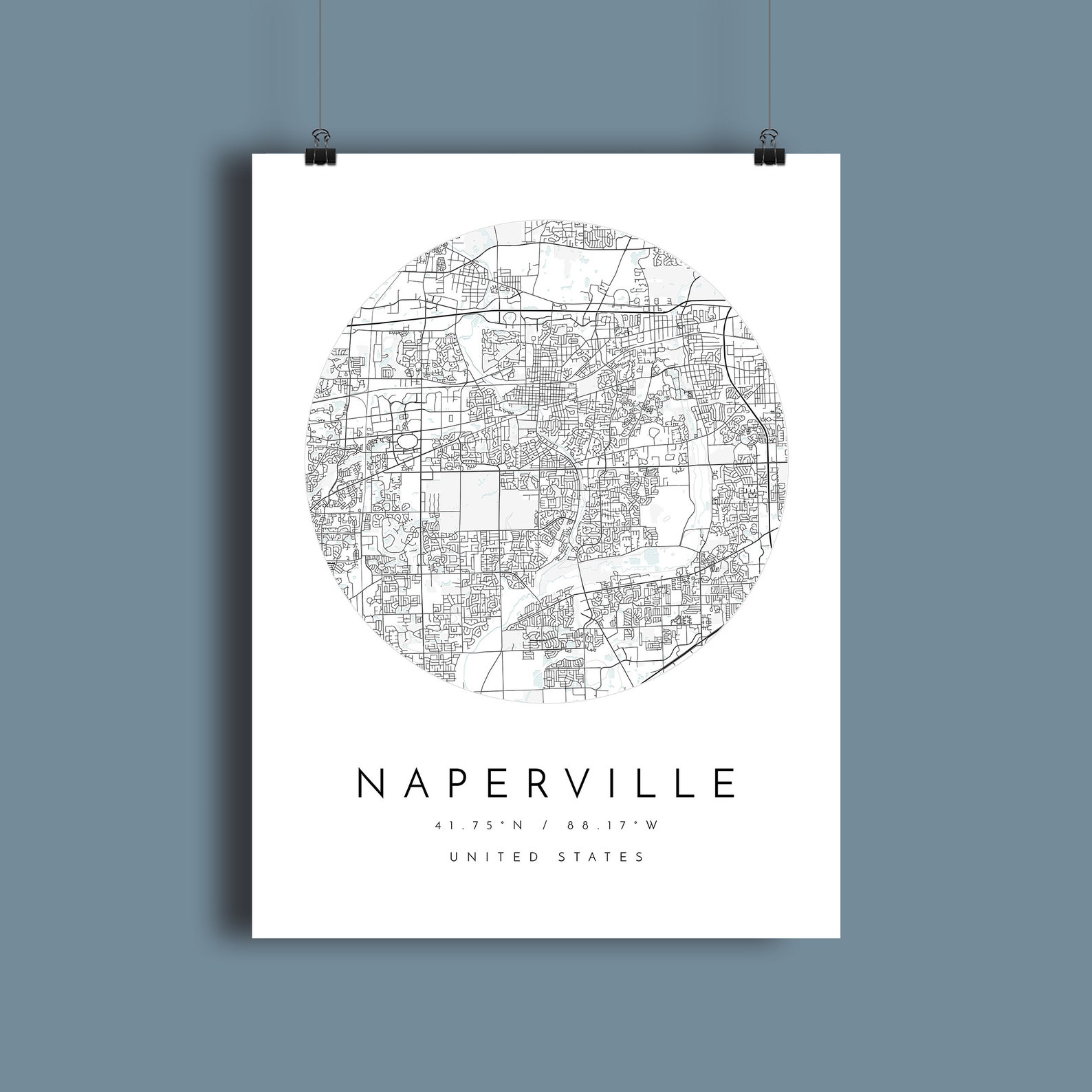 Naperville Map, Naperville, Illinois, City Map, Home Town Map ...