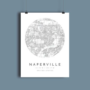 Naperville Map, Naperville, Illinois, City Map, Home Town Map ...