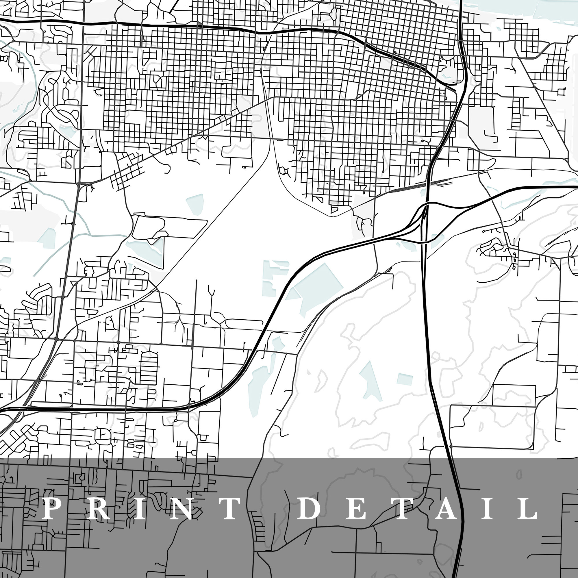 Little Rock City Map Map of Little Rock Home Town Map City - Etsy