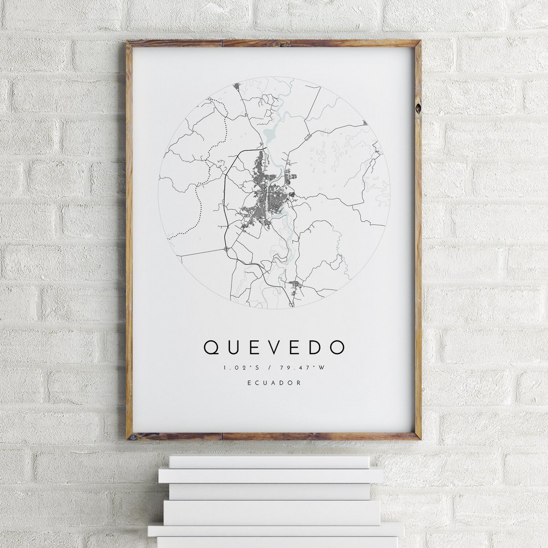 Quevedo Map Quevedo Ecuador City Map Home Town Map - Etsy Hong Kong