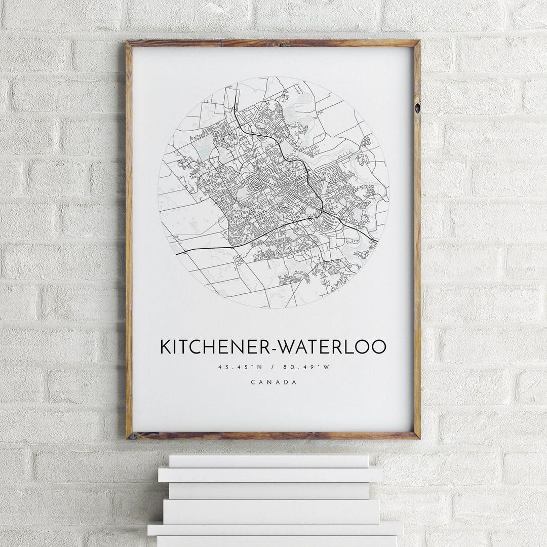 Kitchener-waterloo Map, Kitchener-waterloo, Canada, City Map, Home Town ...