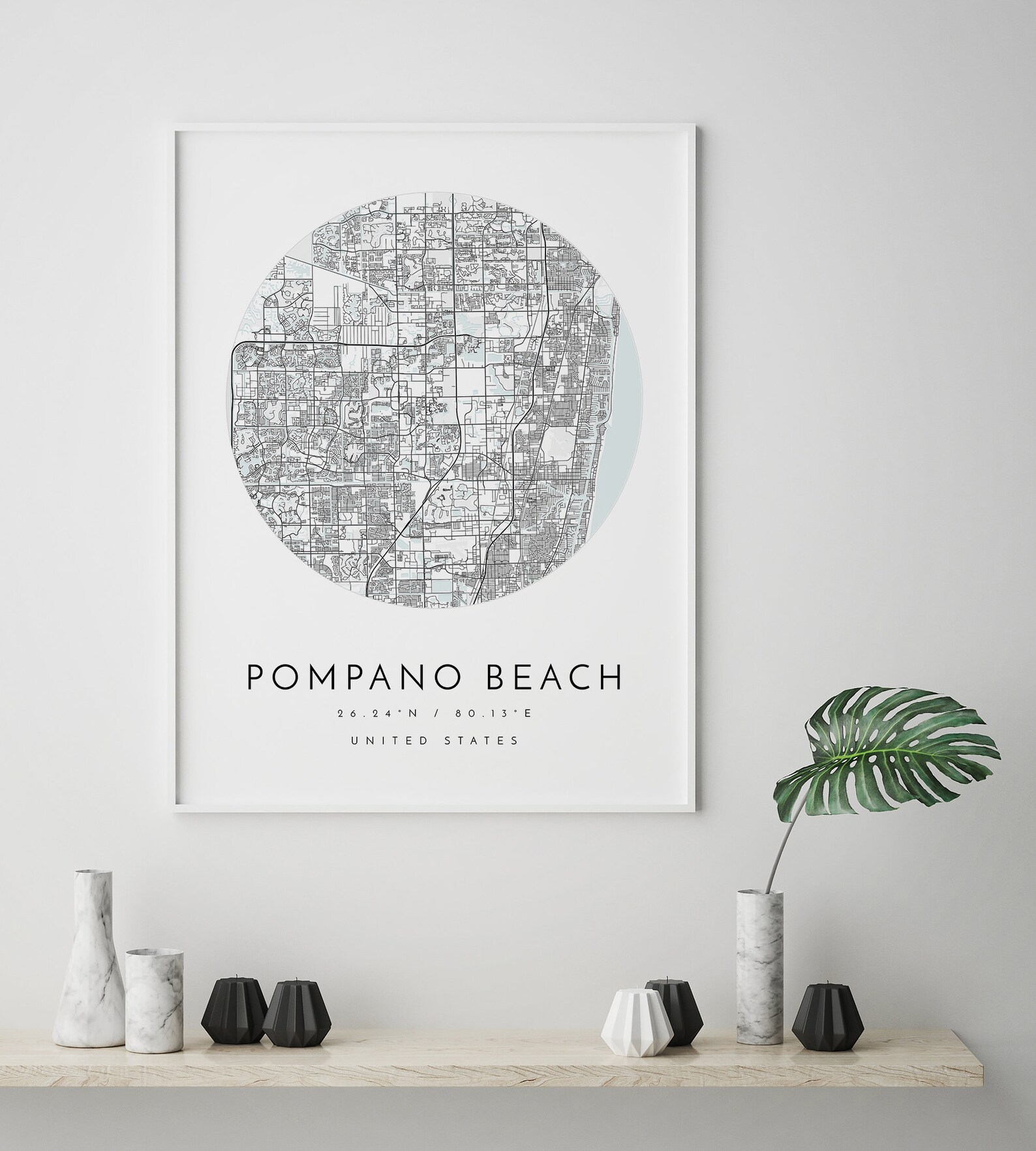 Pompano Beach Map, Pompano Beach, Florida, City Map, Home Town Map ...