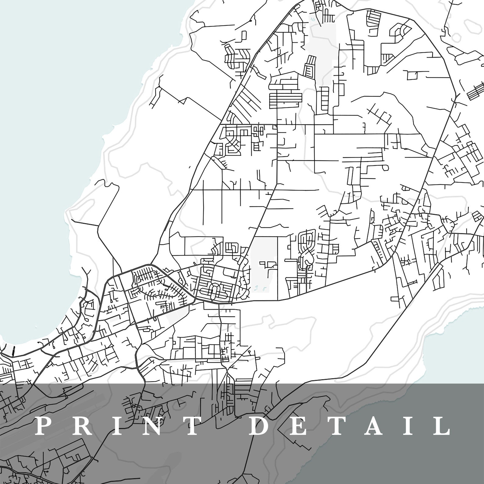 Dededo Map, Dededo, Guam, City Map, Home Town Map, Dededo Print, Wall ...