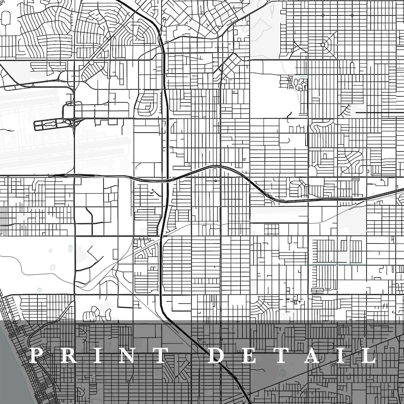 Inglewood Map Inglewood California City Map Home Town Map | Etsy