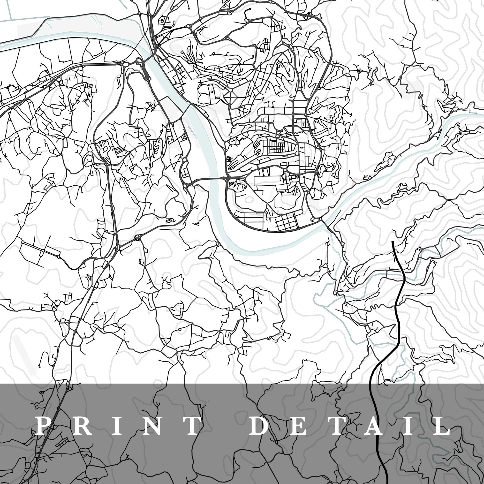 Coimbra Map Coimbra Portugal City Map Home Town Map - Etsy