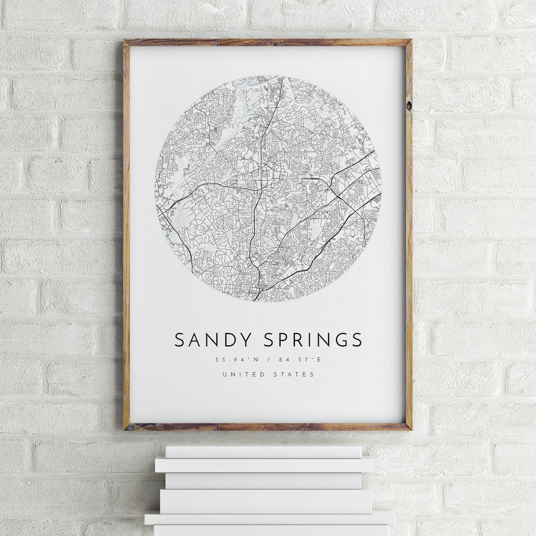 Sandy Springs Map, Sandy Springs, Georgia, City Map, Home Town Map ...