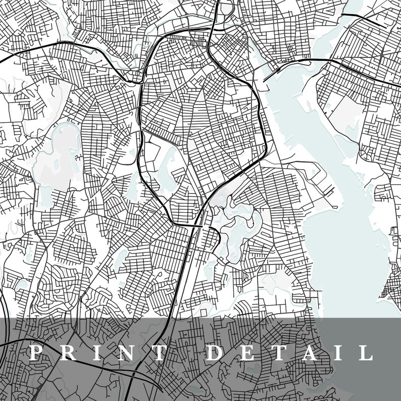 Providence City Map Map of Providence Home Town Map City - Etsy