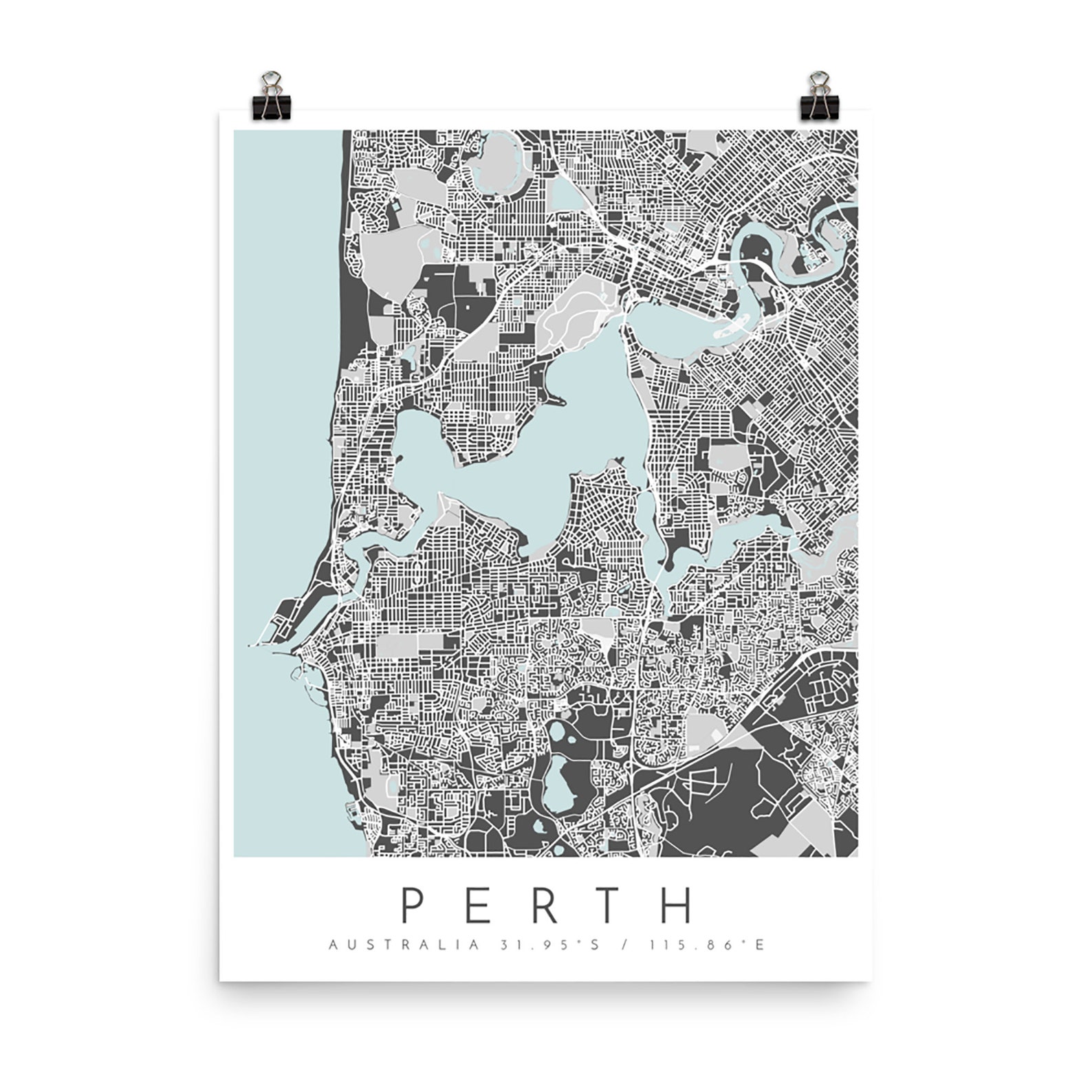 City Map Perth Map Print Perth Print Perth Map Perth - Etsy