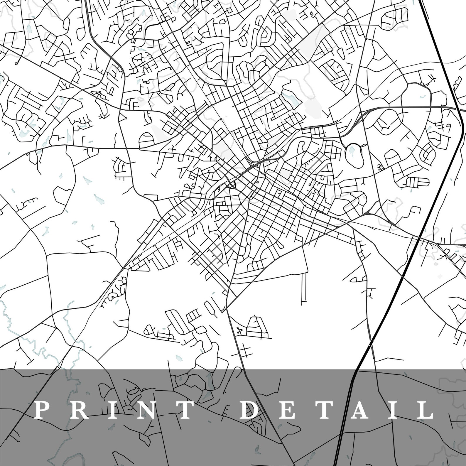 Rock Hill Map, Rock Hill, South Carolina, City Map, Home Town Map, Rock ...