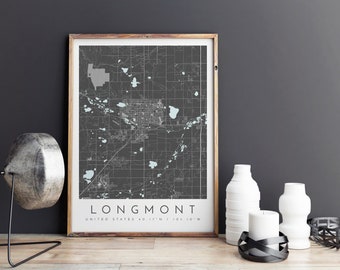 Longmont Map Print - Etsy