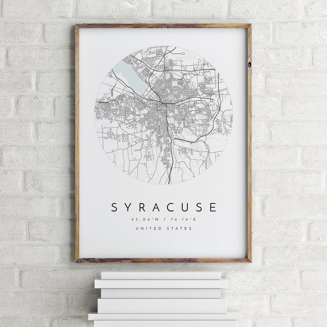 Syrakus Karte, Syrakus, New York, Stadt Karte, Heimatstadt Karte ...
