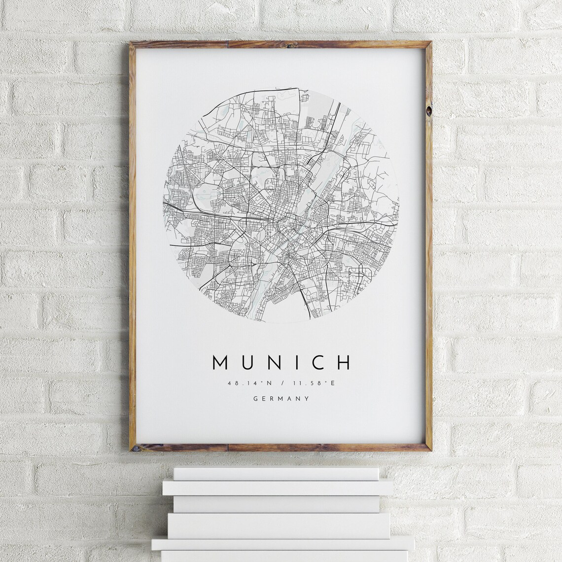 Munich Map Munich Germany Map Minimalist Map Munich Print - Etsy Australia