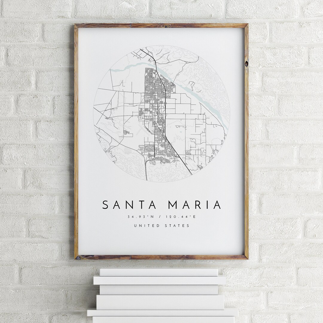Santa Maria Map, Santa Maria, California, City Map, Home Town Map ...