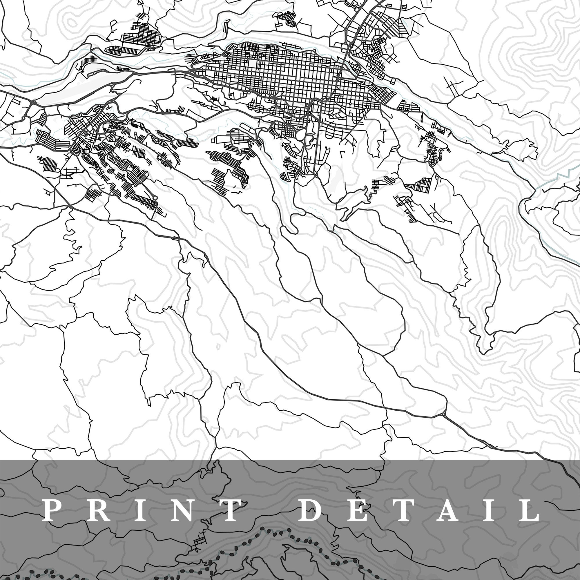 Pereira Map Pereira Colombia City Map Home Town Map - Etsy