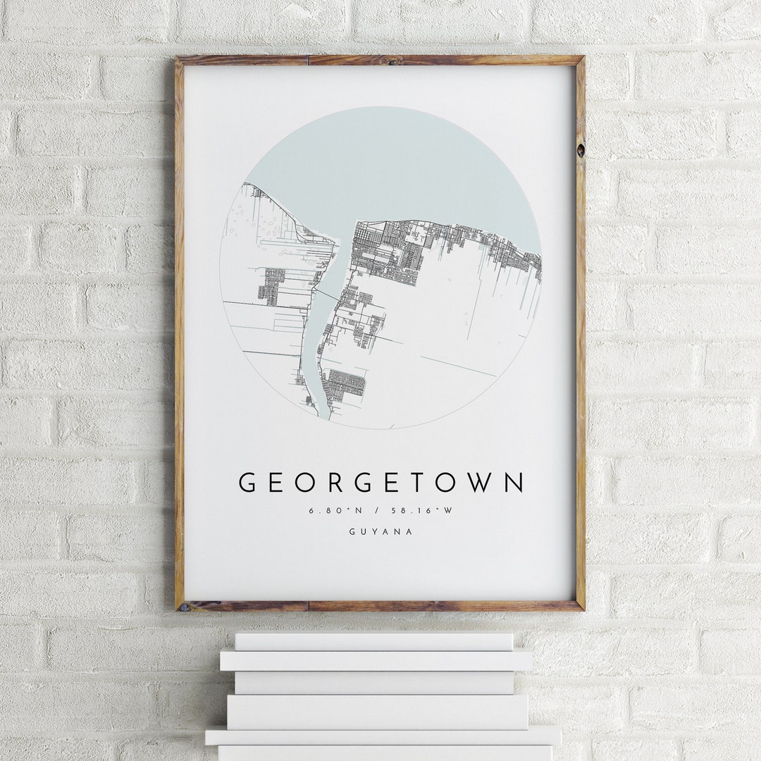 Georgetown Map, Georgetown, Guyana, City Map, Home Town Map, Georgetown ...