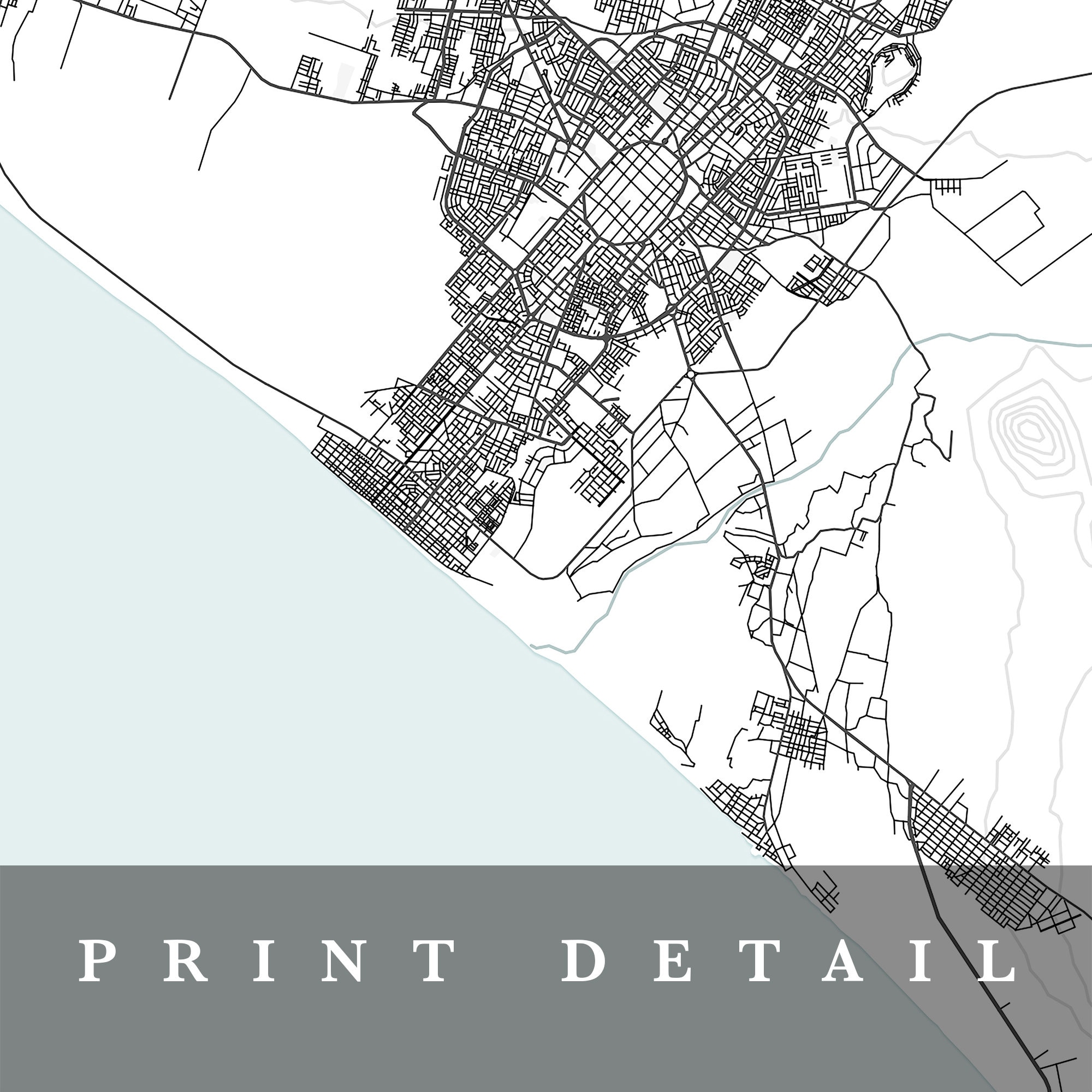 Mapa de Trujillo Trujillo Perú Mapa de la ciudad Mapa de | Etsy México
