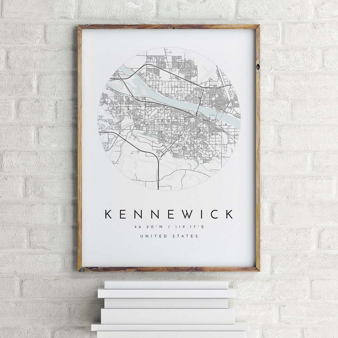 Kennewick Map, Kennewick, Washington, City Map, Home Town Map ...
