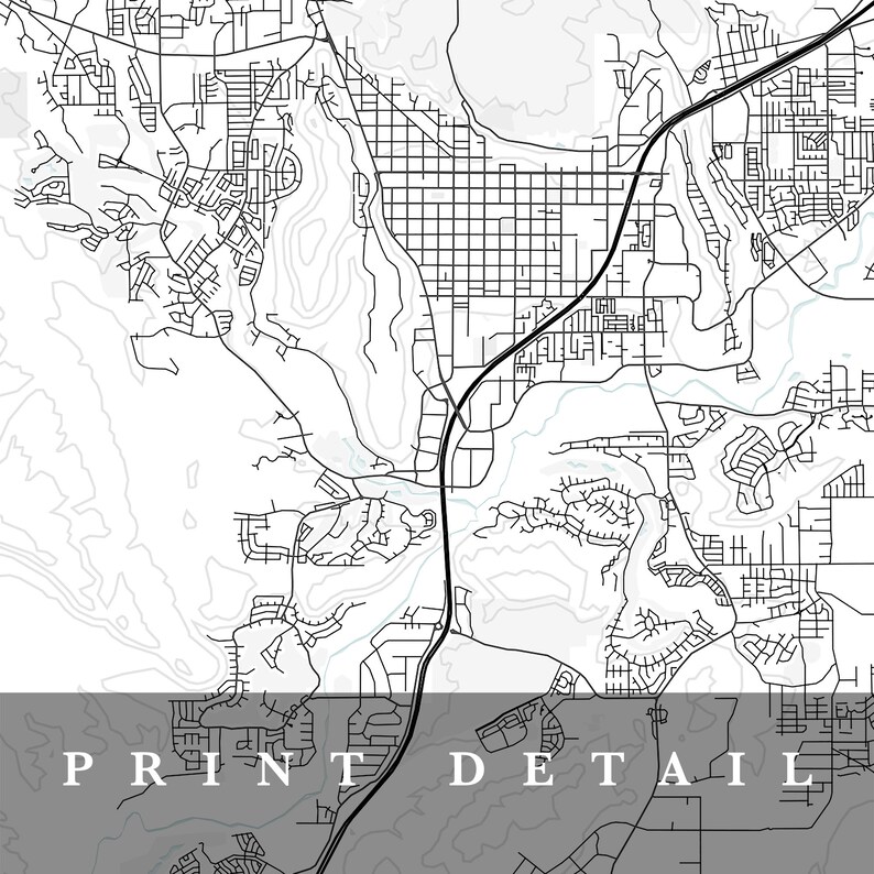 Saint George Map Saint George Utah City Map Home Town Map - Etsy