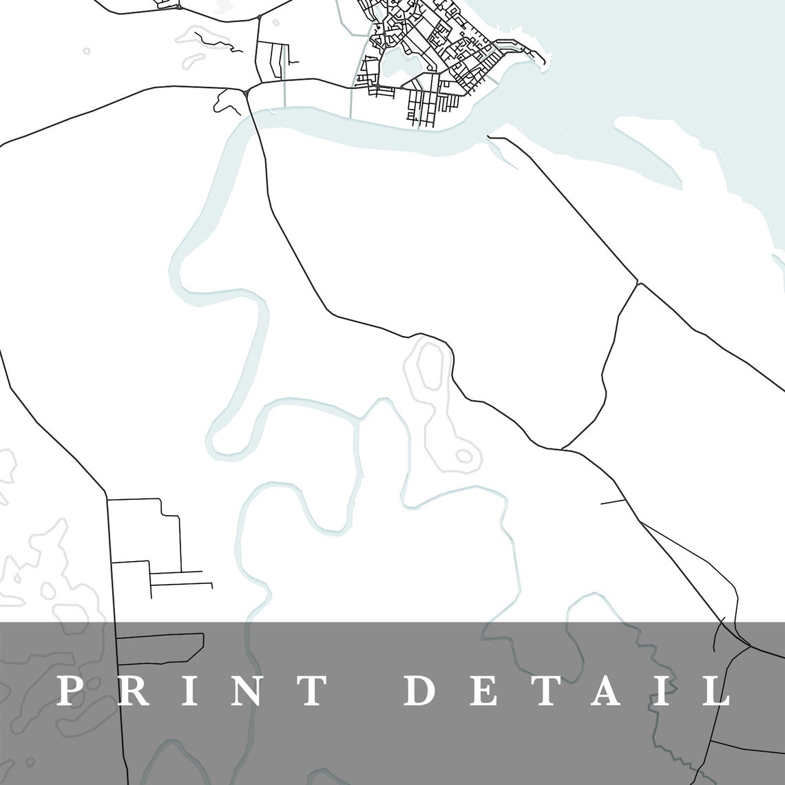 Kourou Map Kourou French Guiana City Map Home Town Map | Etsy