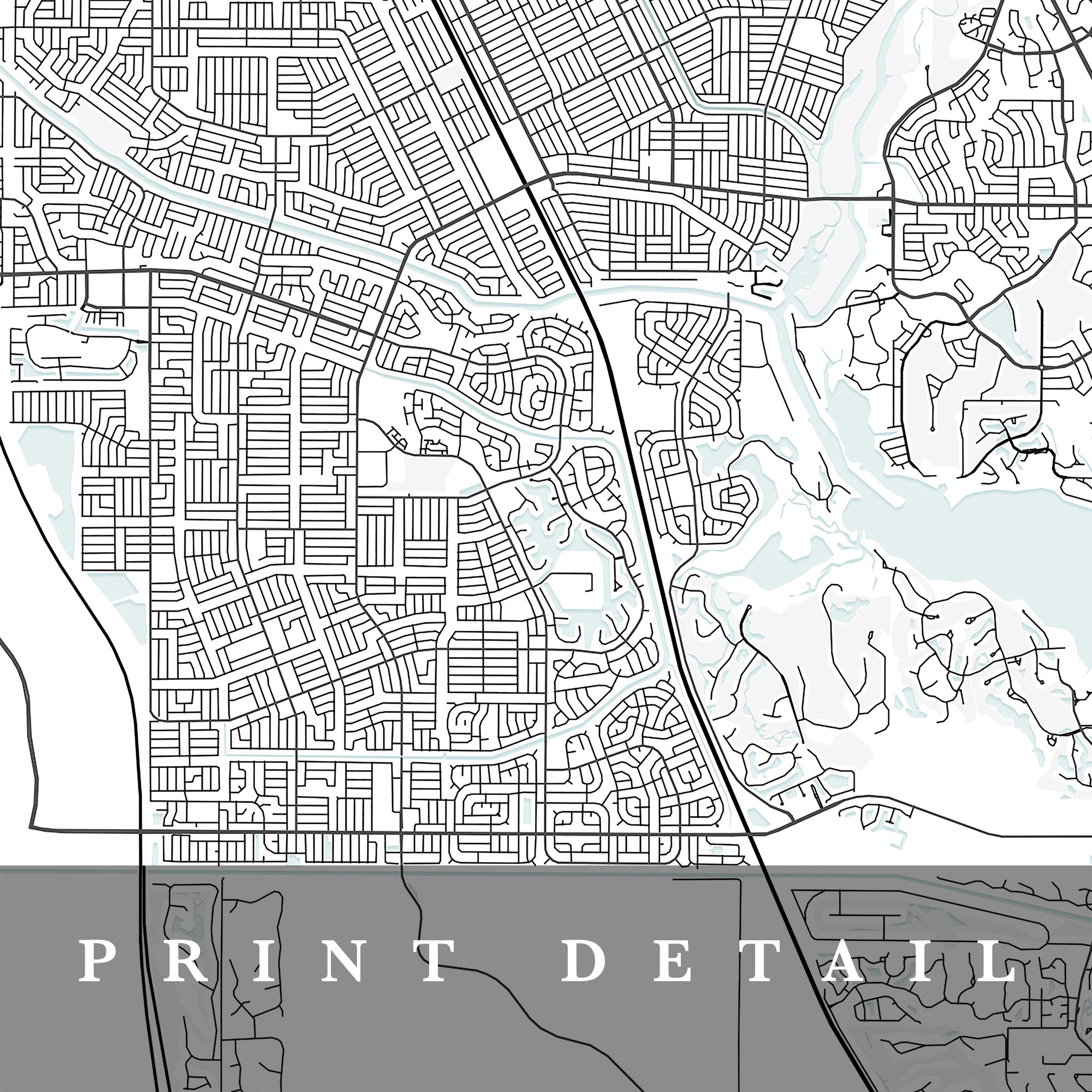 Port Saint Lucie Map Port Saint Lucie Florida City Map - Etsy