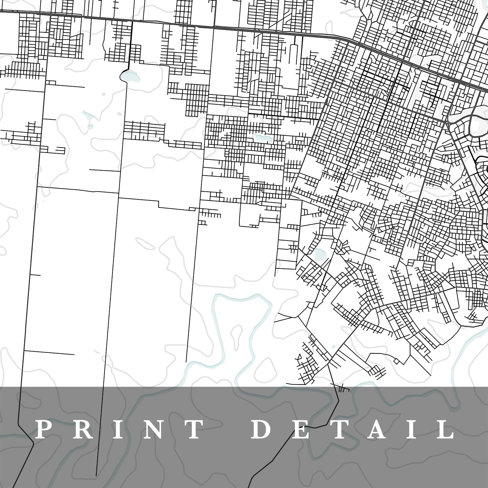 Ciudad Del Este Map Ciudad Del Este Paraguay City Map Home | Etsy