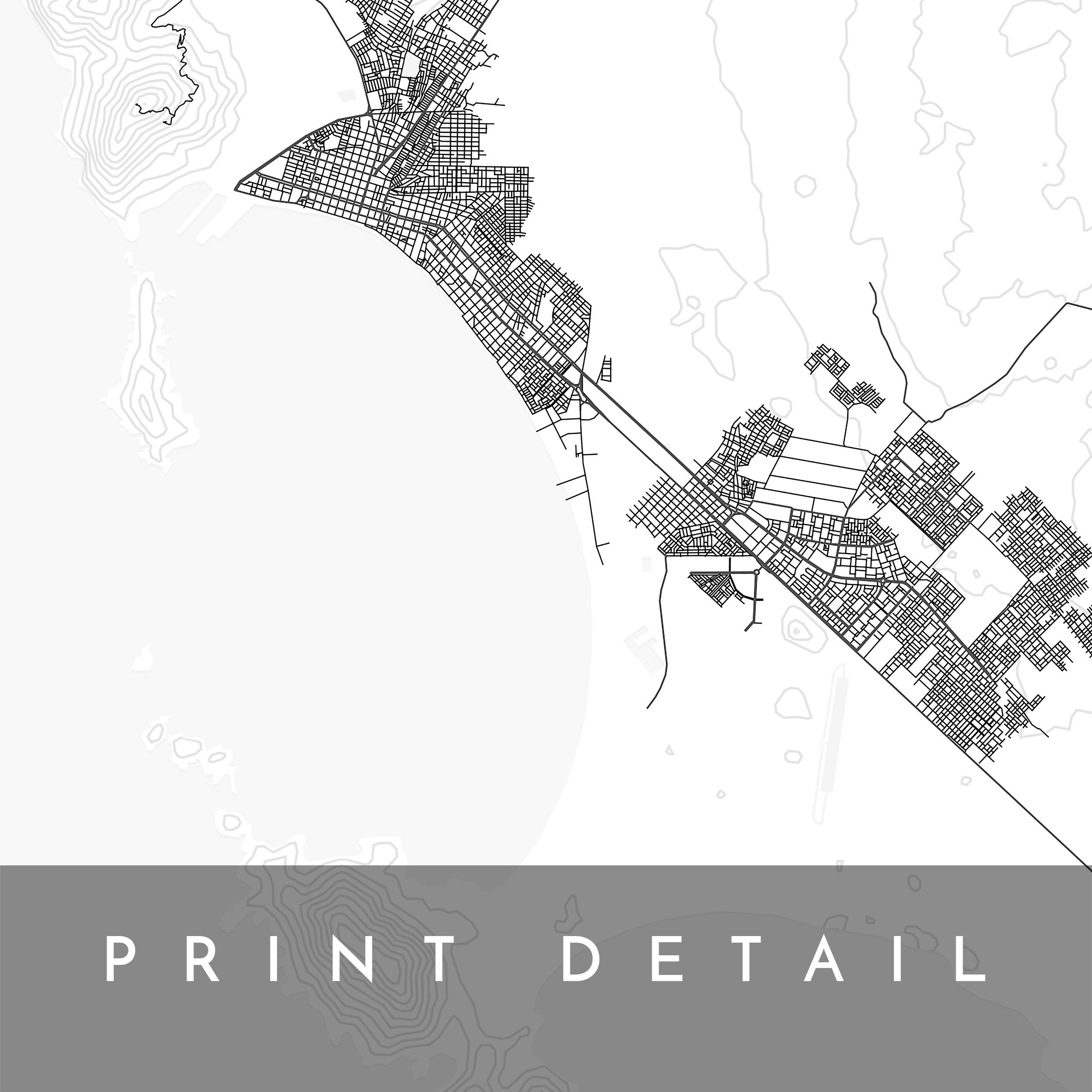 Chimbote Map Chimbote Peru City Map Print Map Poster Map | Etsy UK