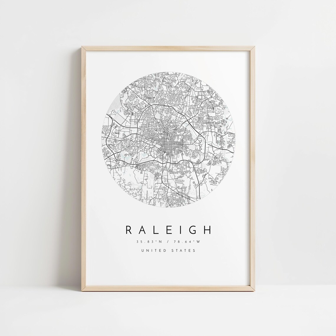 Raleigh City Map, Map of Raleigh, Home Town Map, City Map, Raleigh ...