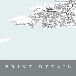 Split Map, Split, Croatia, City Map, Home Town Map, Split Print, Wall ...