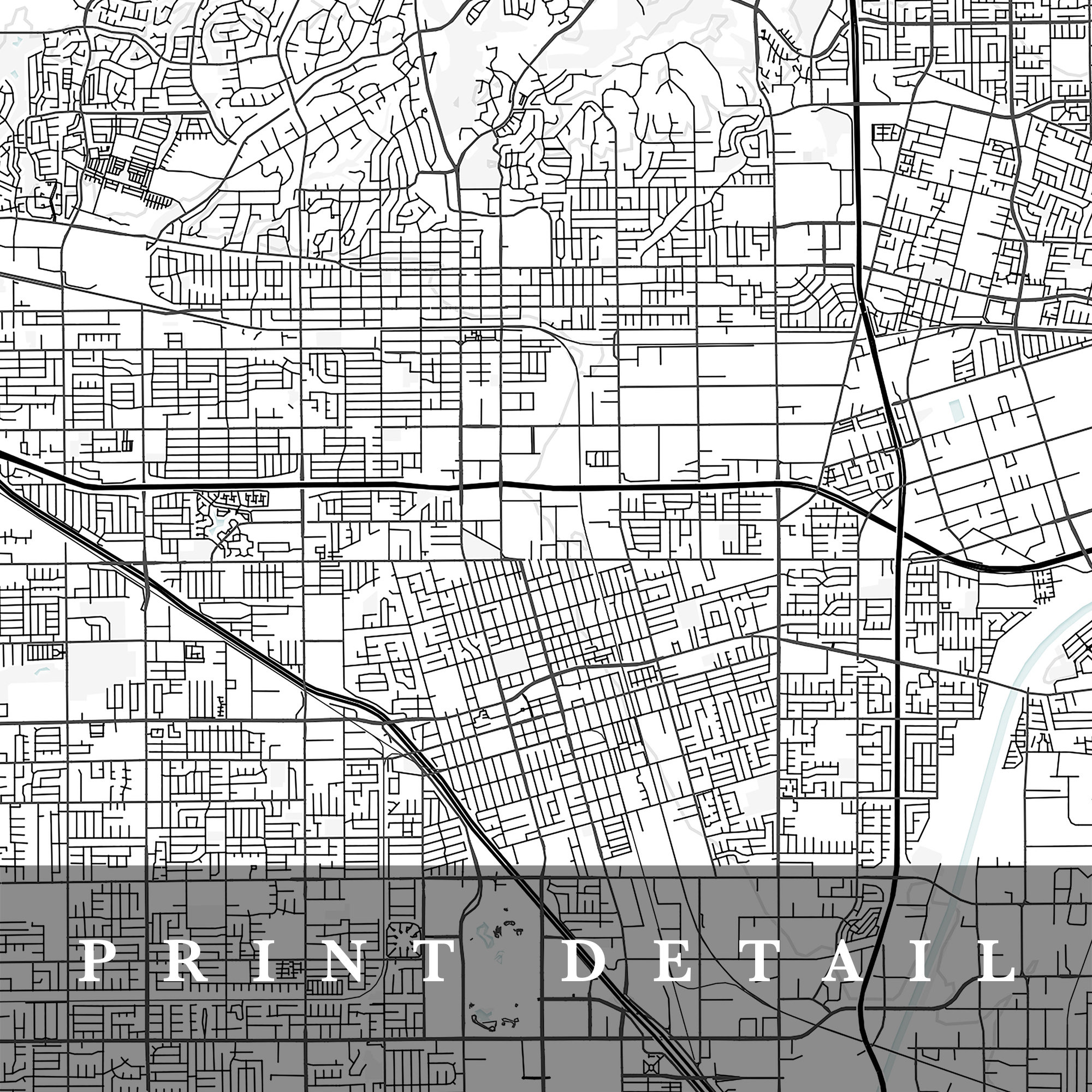 Fullerton Map Fullerton California City Map Home Town Map - Etsy