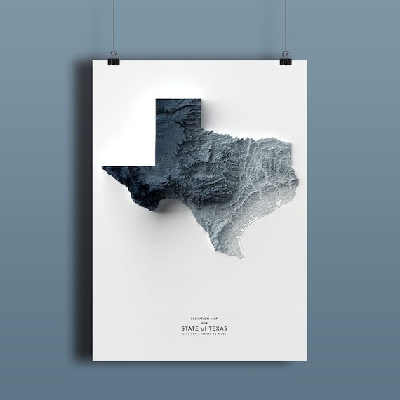 Texas Topo Map Elevation