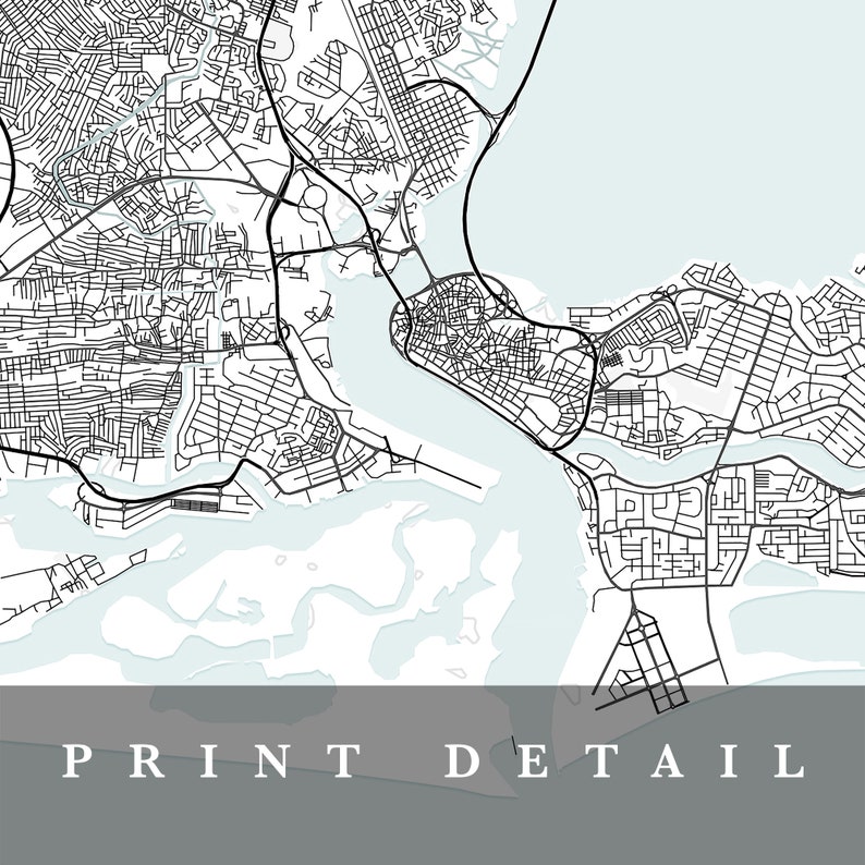 Lagos Map Lagos Nigeria City Map Home Town Map Lagos - Etsy