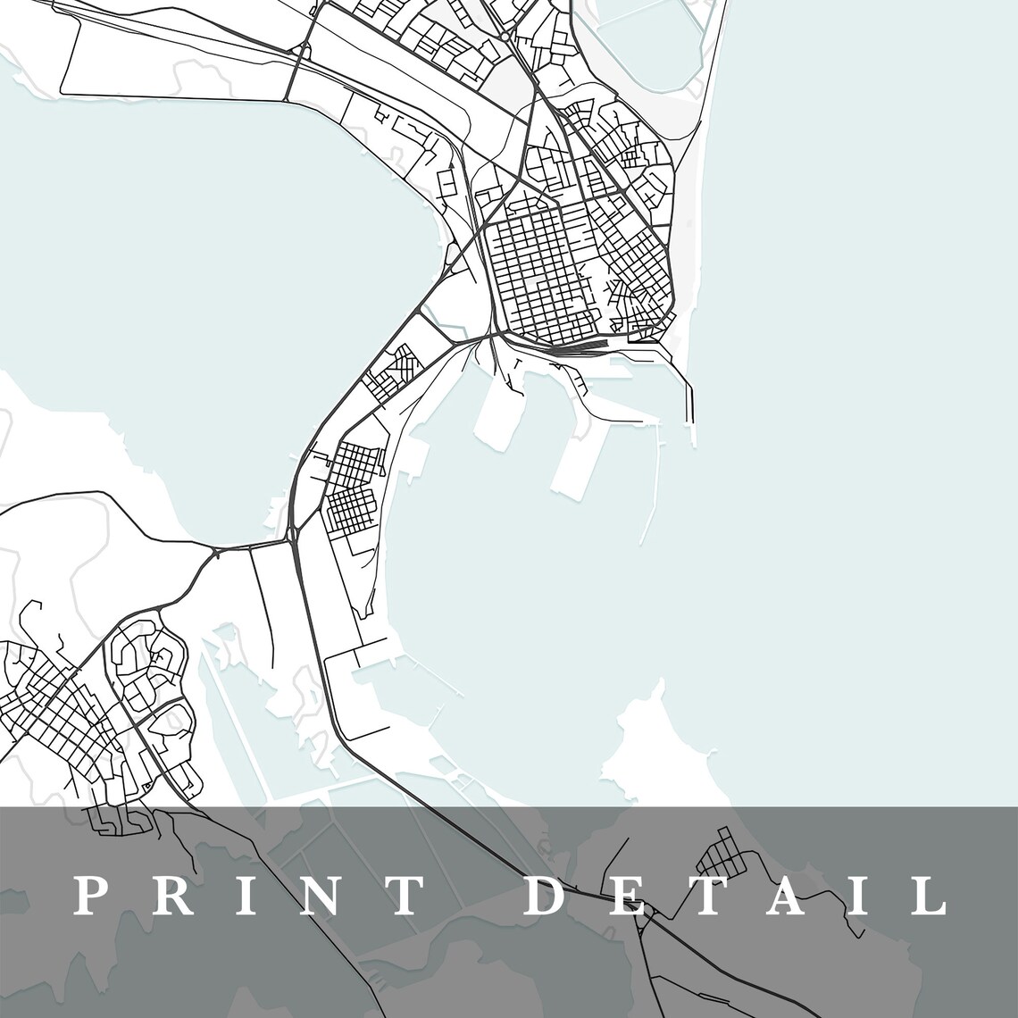 Burgas Map, Burgas, Bulgaria, City Map, Home Town Map, Burgas Print ...