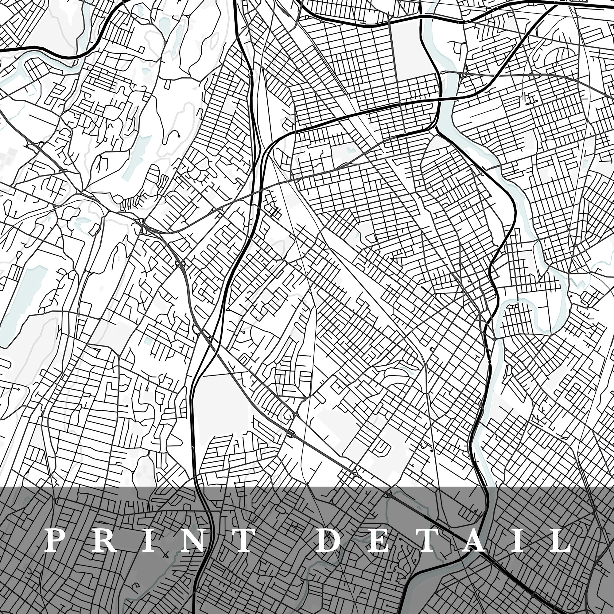 Paterson Map Paterson New Jersey City Map Home Town Map - Etsy