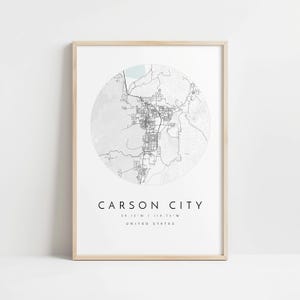 Carson City Map, Map of Carson City, Home Town Map, City Map, Carson ...