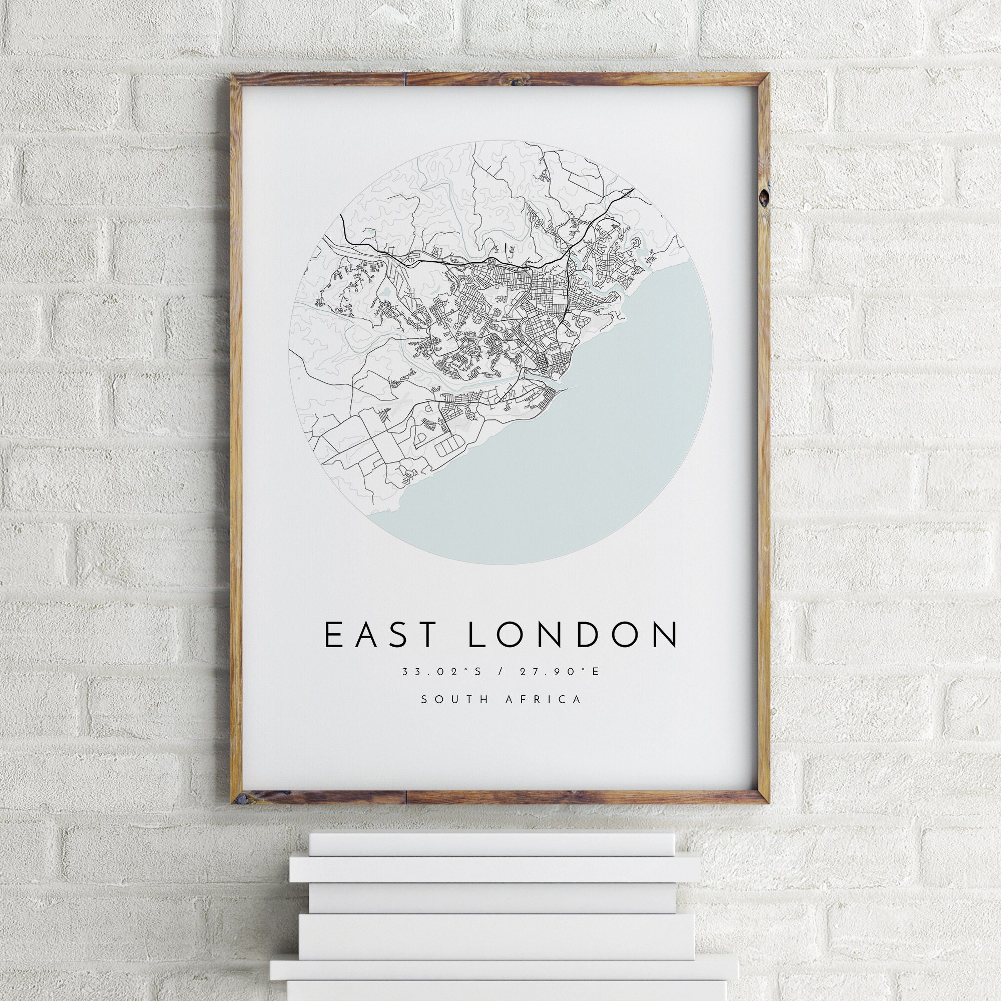 East London Map East London South Africa City Map Home - Etsy