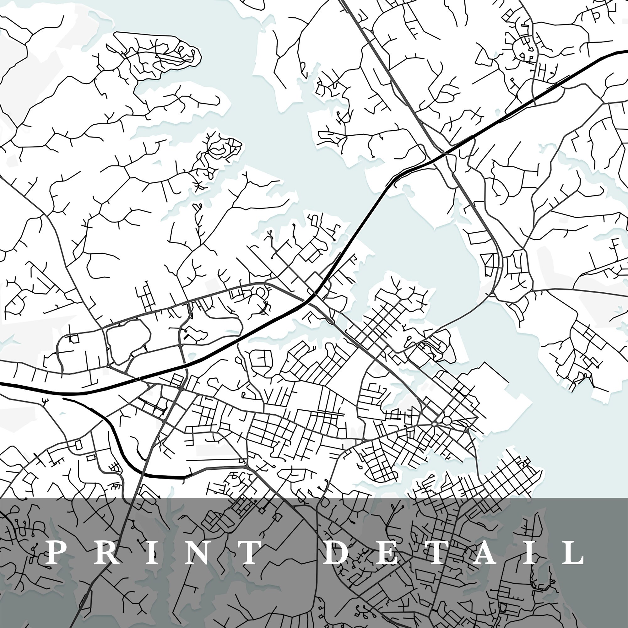 Annapolis Map Minimalist Map Annapolis Print Annapolis - Etsy