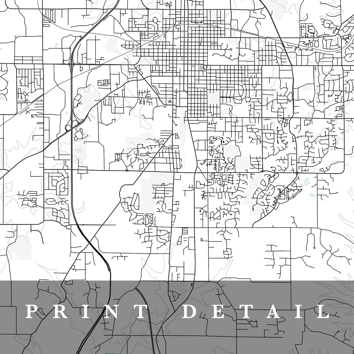 Bloomington Map Bloomington Indiana City Map Home Town | Etsy