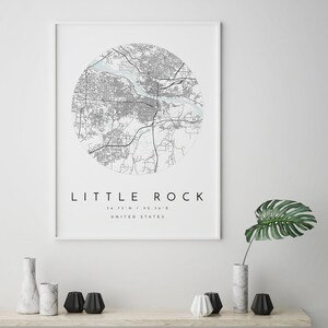 Little Rock City Map, Map of Little Rock, Home Town Map, City Map ...